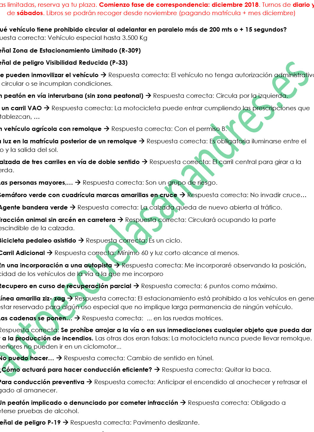 Test De Profesor De Autoescuela Test De Profesor De Autoescuela
